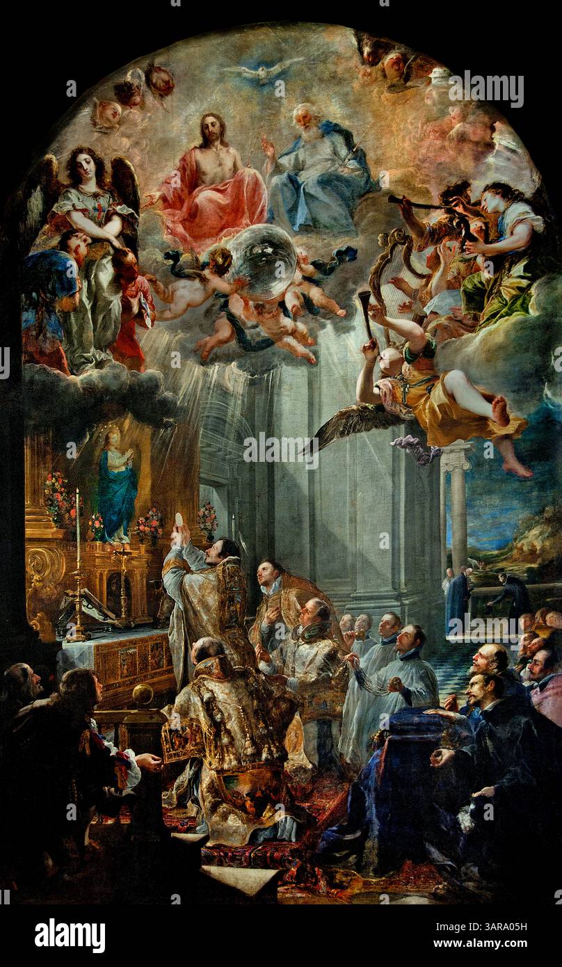 Mass of the foundation of the holy trinity hi-res stock photography and ...