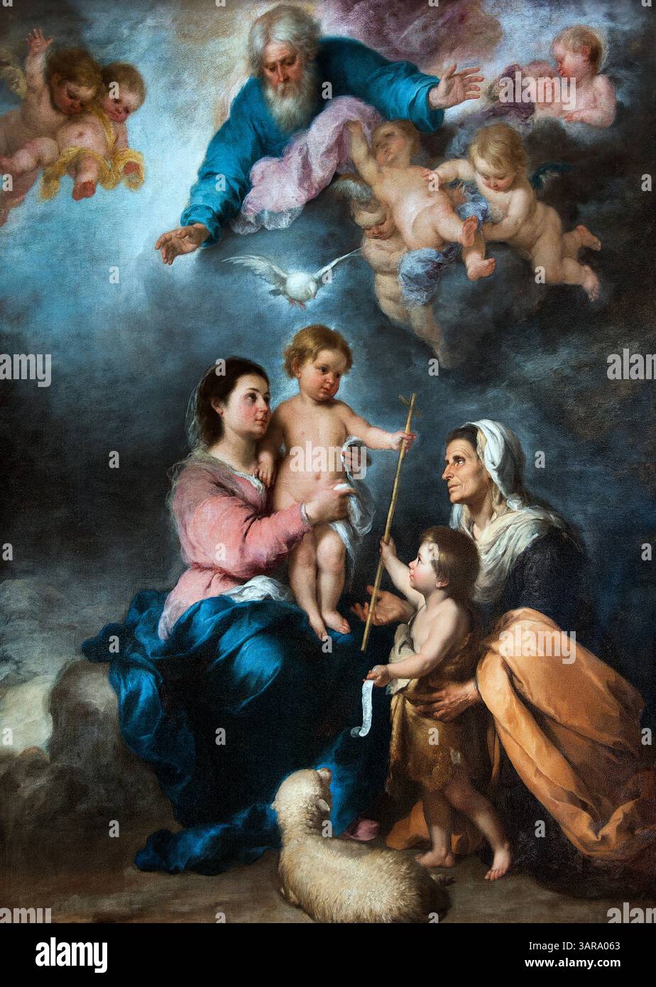 The Holy Family called The Virgin of Seville 1665 by Bartolomé Esteban ...