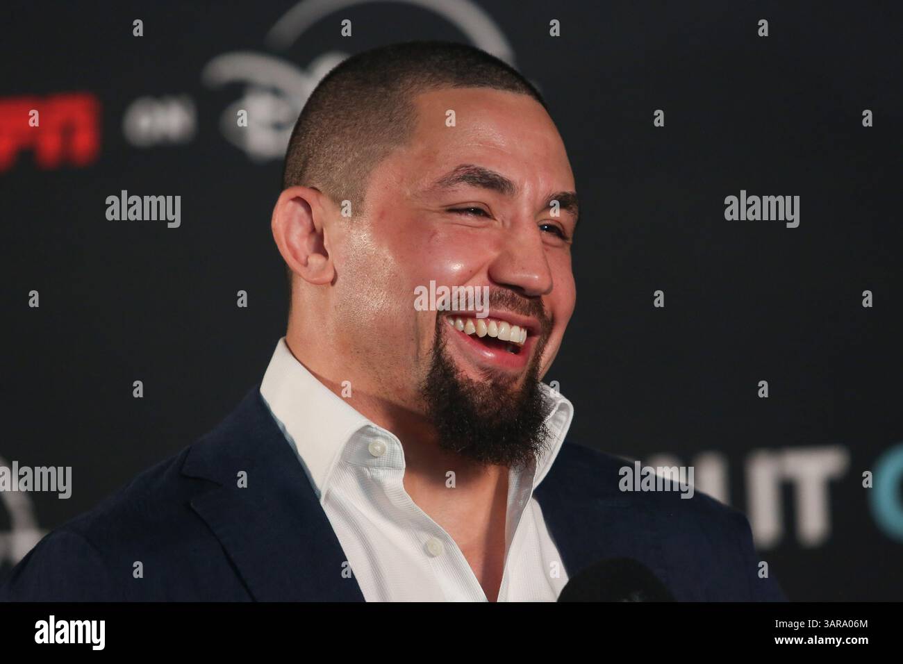 April 17, 2025: ROBERT WHITTAKER attends the ESPN on Disney+ Launch ...