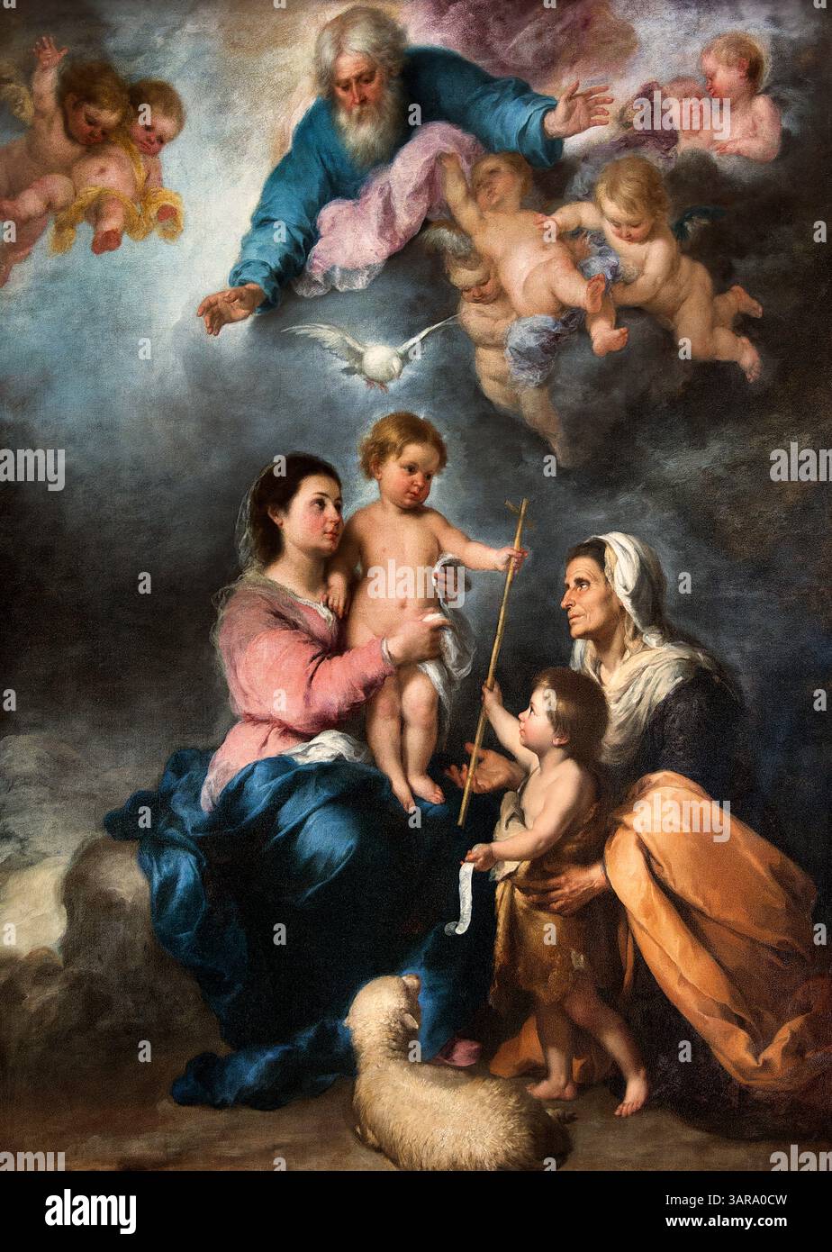 La Sainte Famille dit La Vierge de Seville 1665 The Holy Family called ...