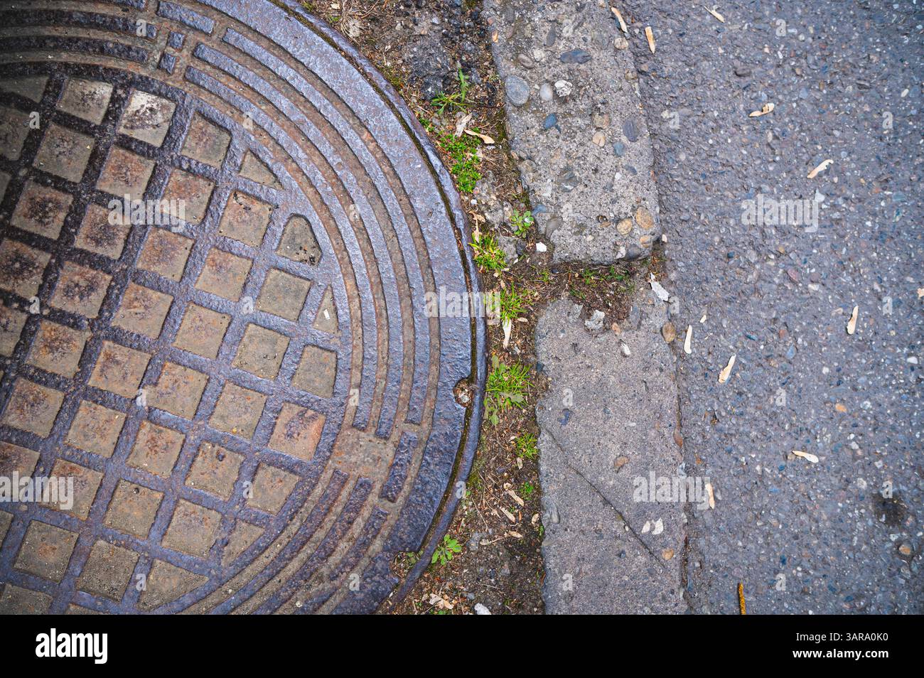 Solid top manhole cover hi-res stock photography and images - Alamy