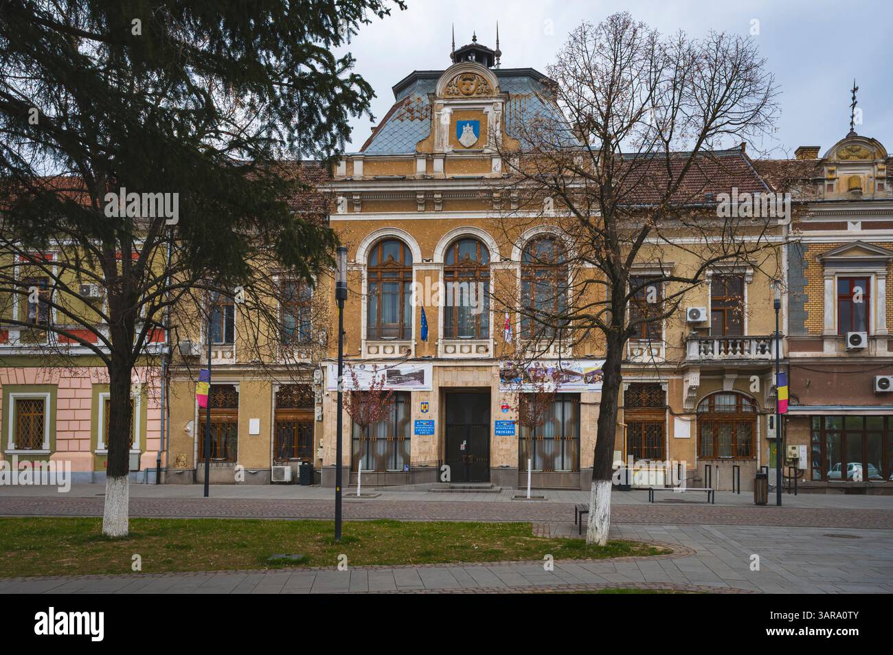 Deva, Romania - April 11, 2025 Deva City Hall and Local Council main ...