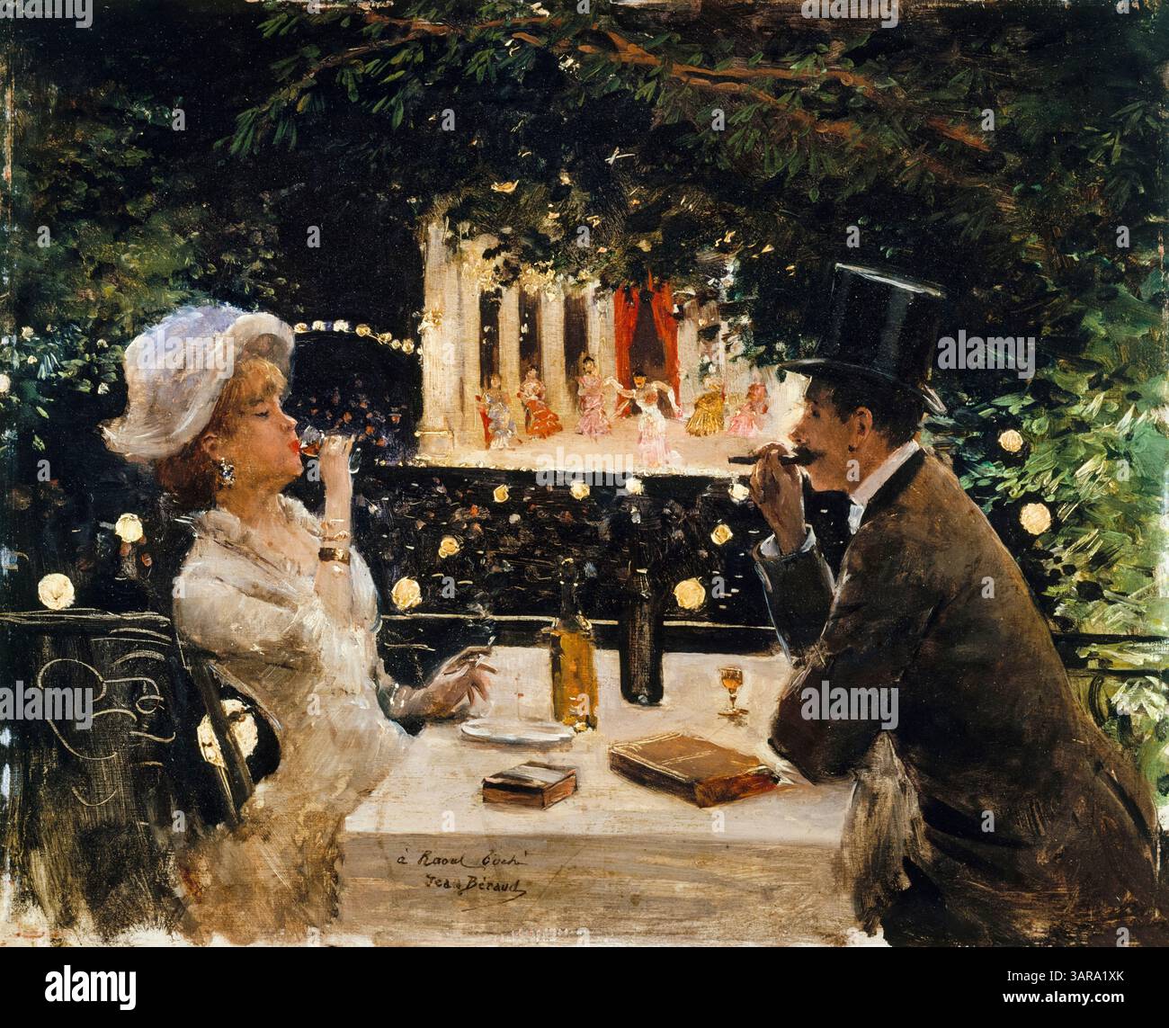 Jean Beraud, Dîner aux Ambassadeurs, (Paris), (Dinner at the ...