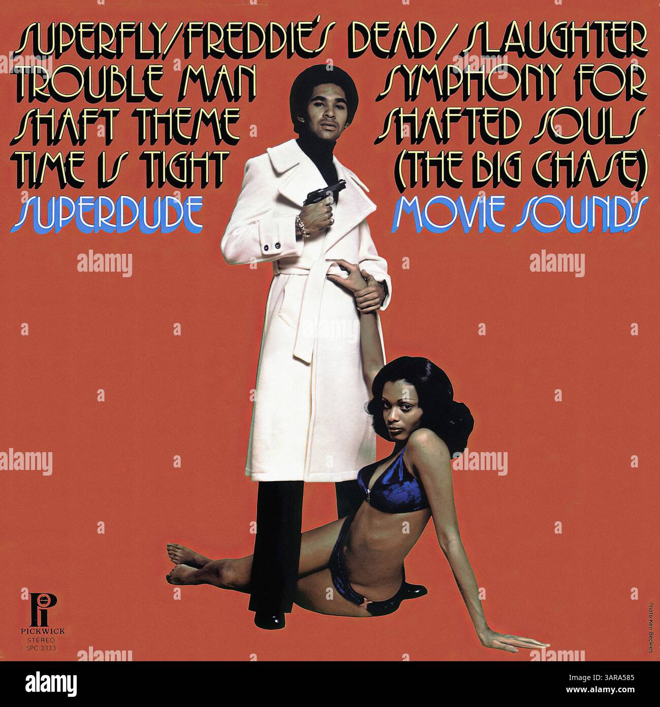 The Superdudes - Superdude Movie Sounds - Vintage vinyl record cover Stock Photo - Alamy