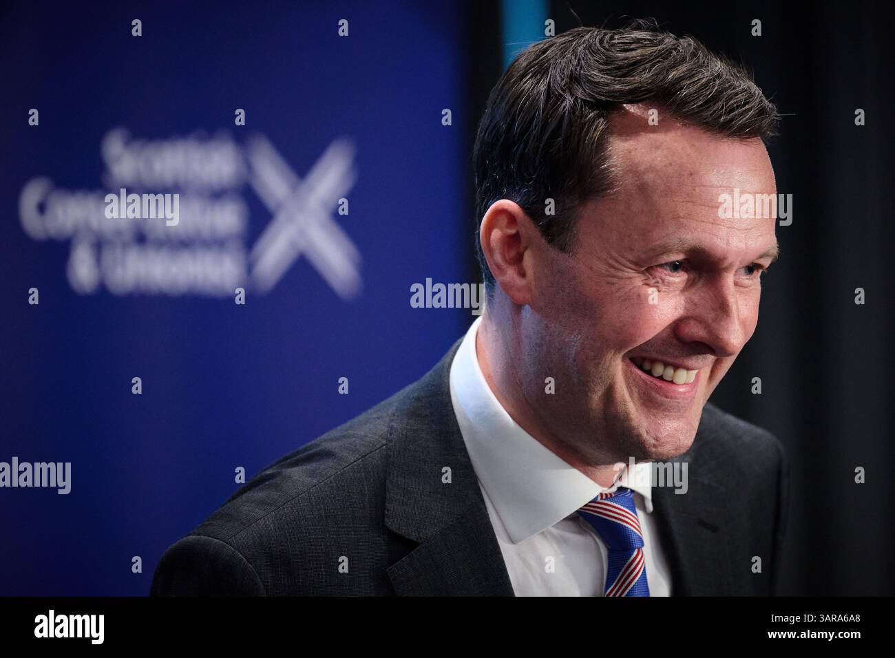 Edinburgh Scotland, UK 17 April 2025. Scottish Conservative leader ...