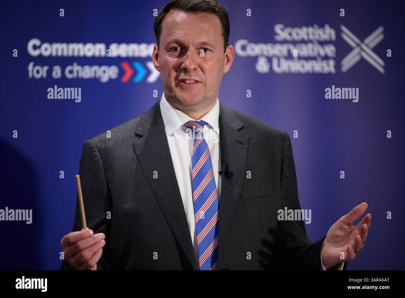 Edinburgh Scotland, UK 17 April 2025. Scottish Conservative leader ...
