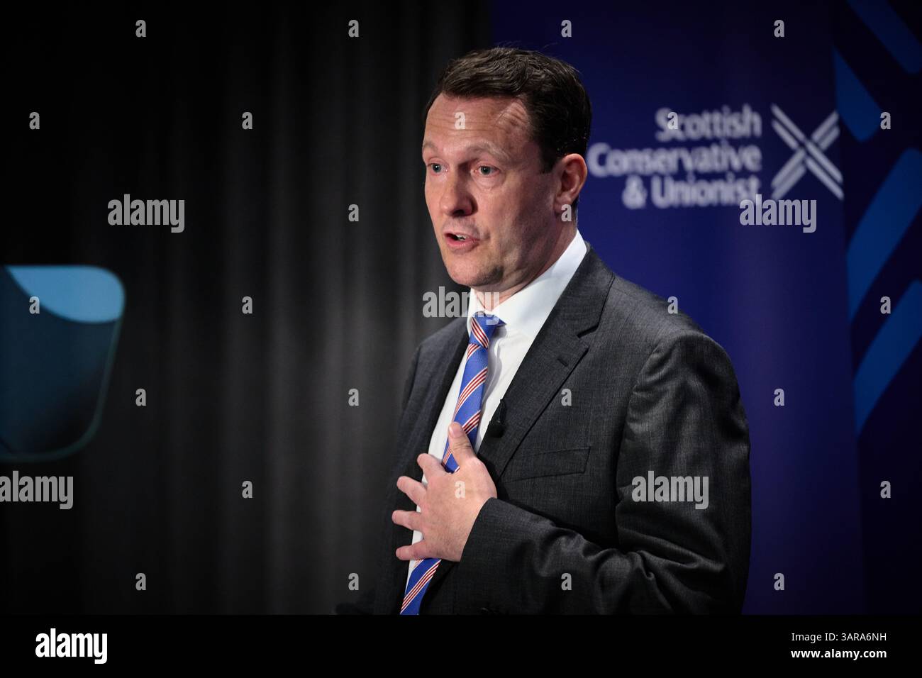 Edinburgh Scotland, UK 17 April 2025. Scottish Conservative leader ...