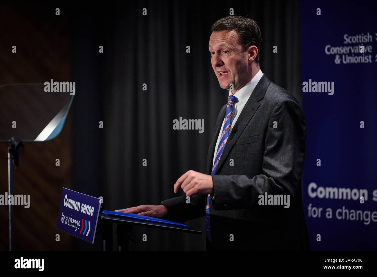 Edinburgh Scotland, UK 17 April 2025. Scottish Conservative leader ...