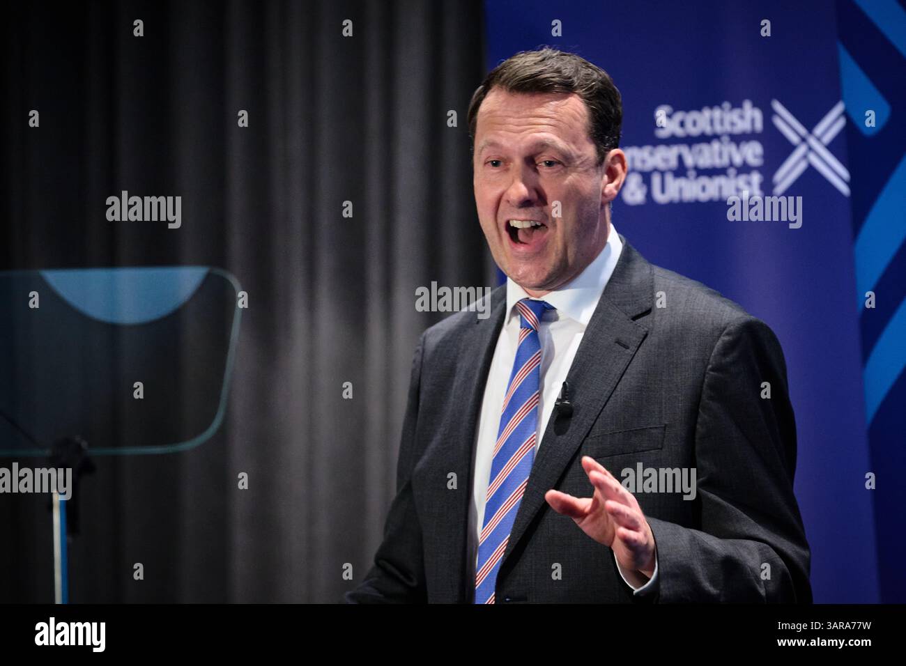 Edinburgh Scotland, UK 17 April 2025. Scottish Conservative leader ...