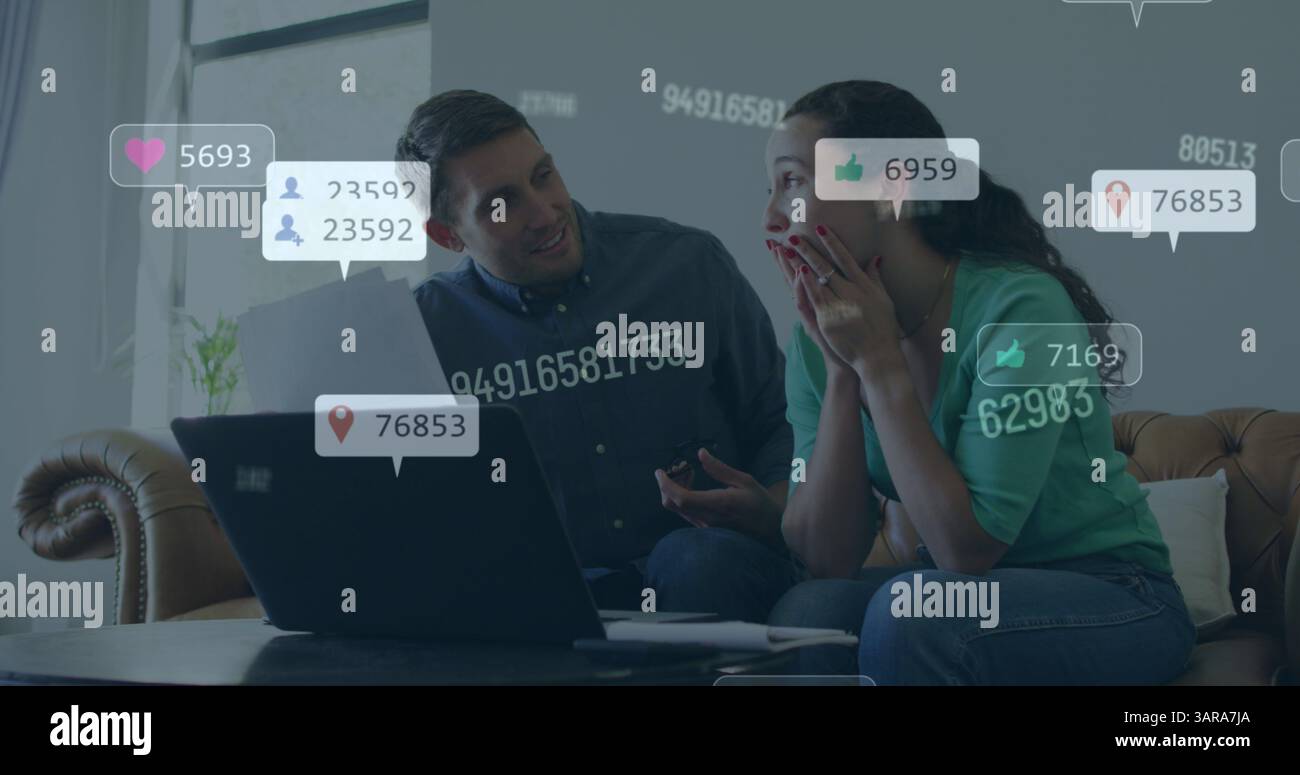 Speech bubbles increasing numbers over hi-res stock photography and ...