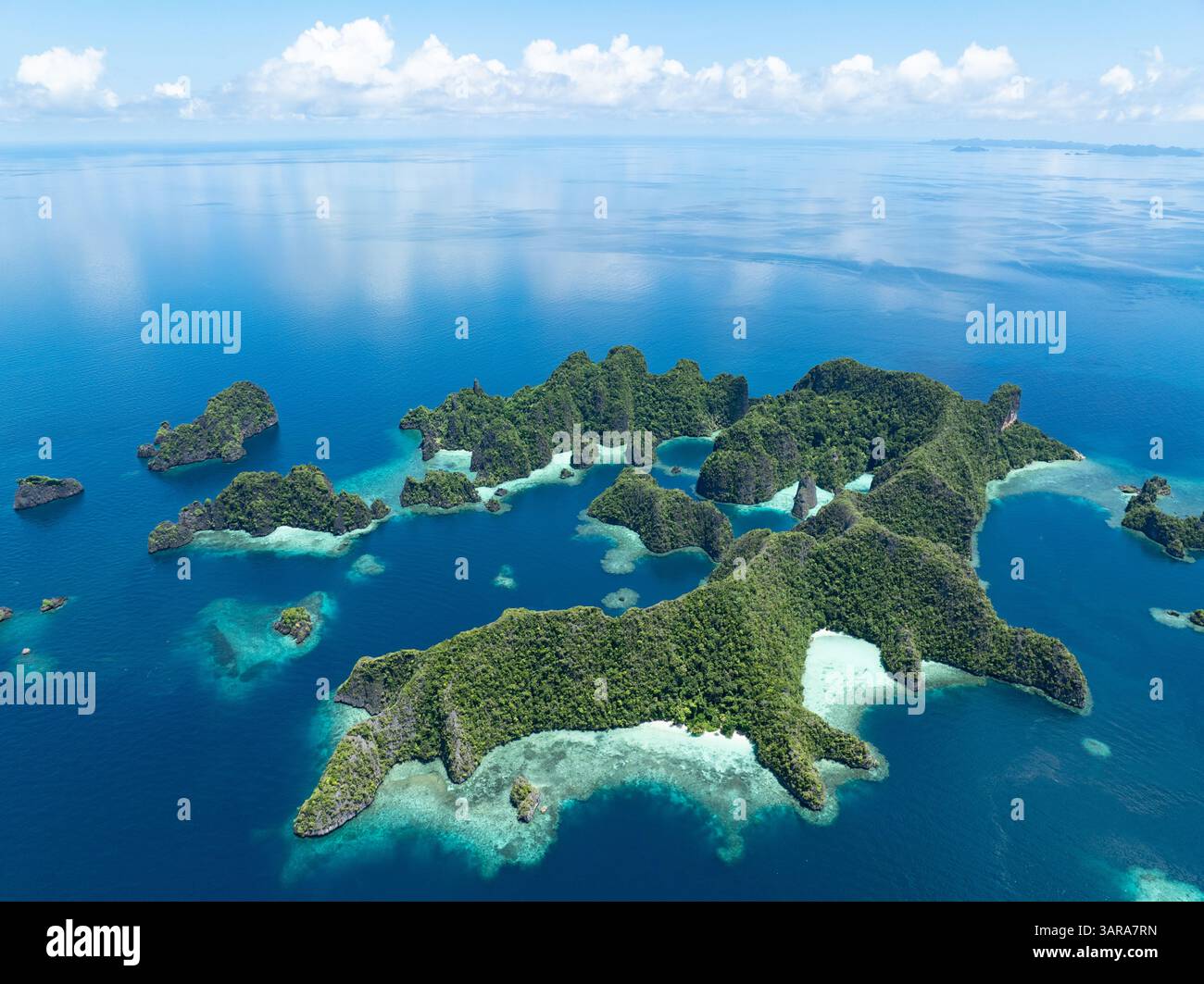 Beautiful limestone islands rise from the warm seas of Misool, Raja ...
