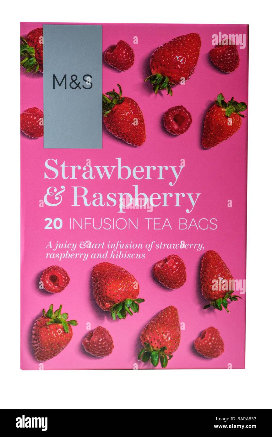 London UK, April17 2025, Box of Marks And Spencer Strawberry And ...