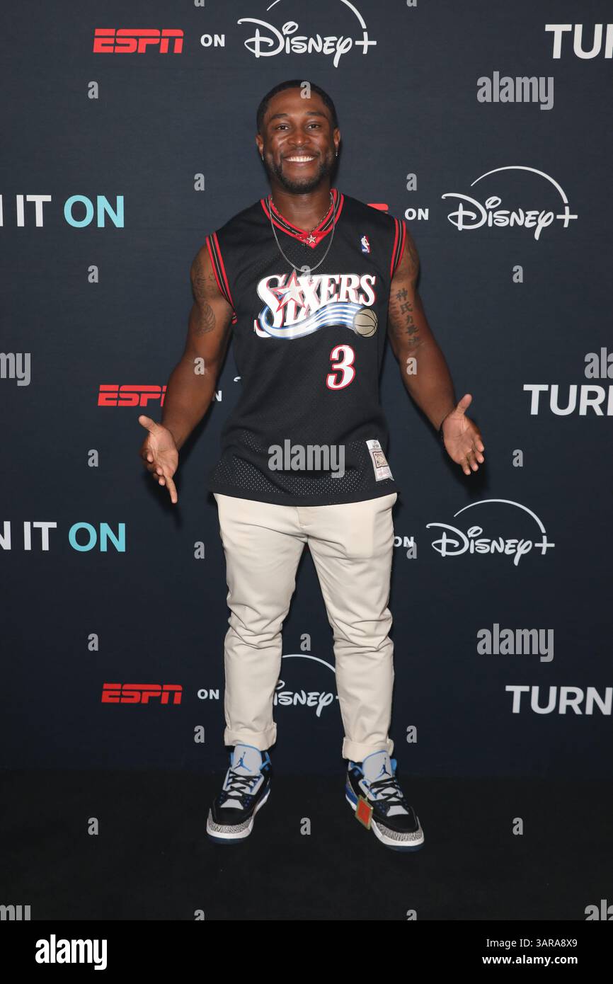 April 17, 2025: CORY SAUCE BROWN attends the ESPN on Disney+ Launch ...