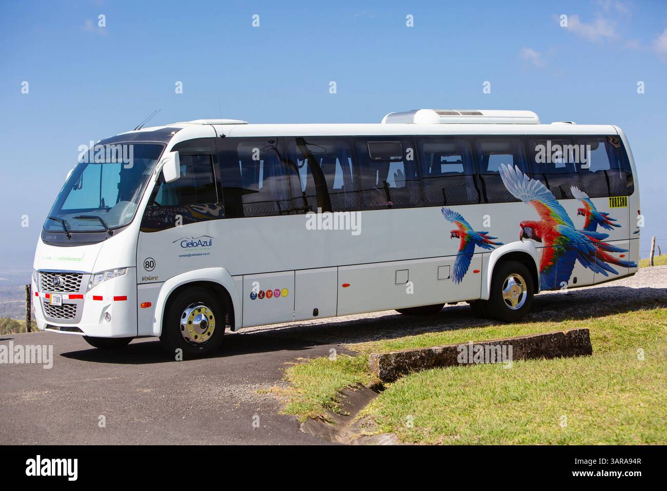 tour bus, Costa Rica Stock Photo - Alamy