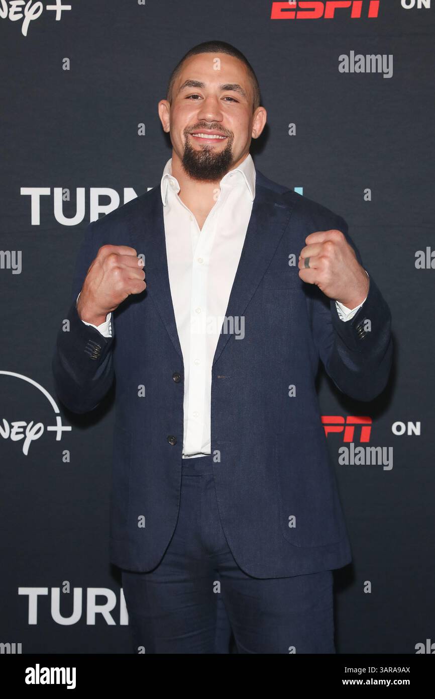 April 17, 2025: ROBERT WHITTAKER attends the ESPN on Disney+ Launch ...