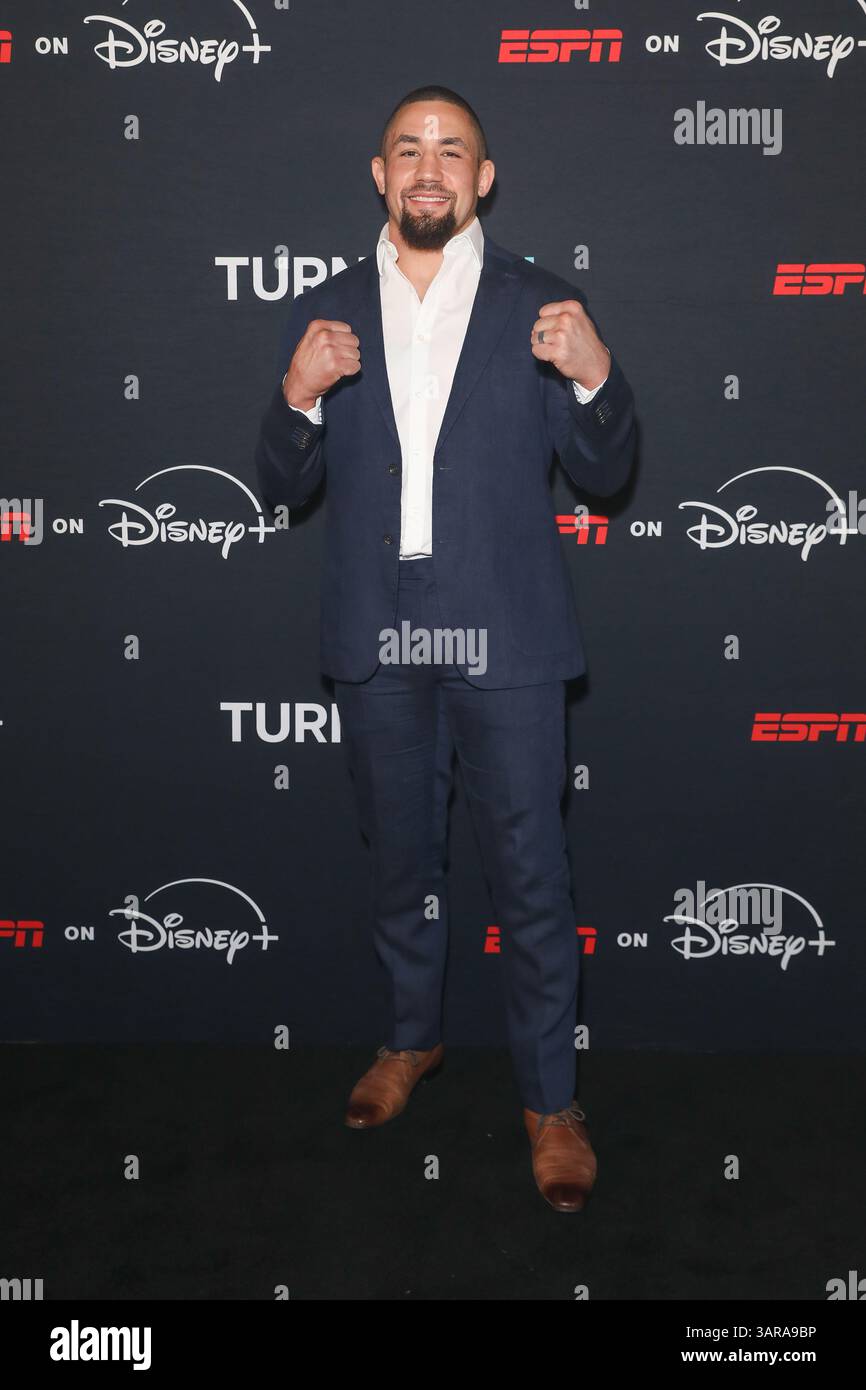 April 17, 2025: ROBERT WHITTAKER attends the ESPN on Disney+ Launch ...