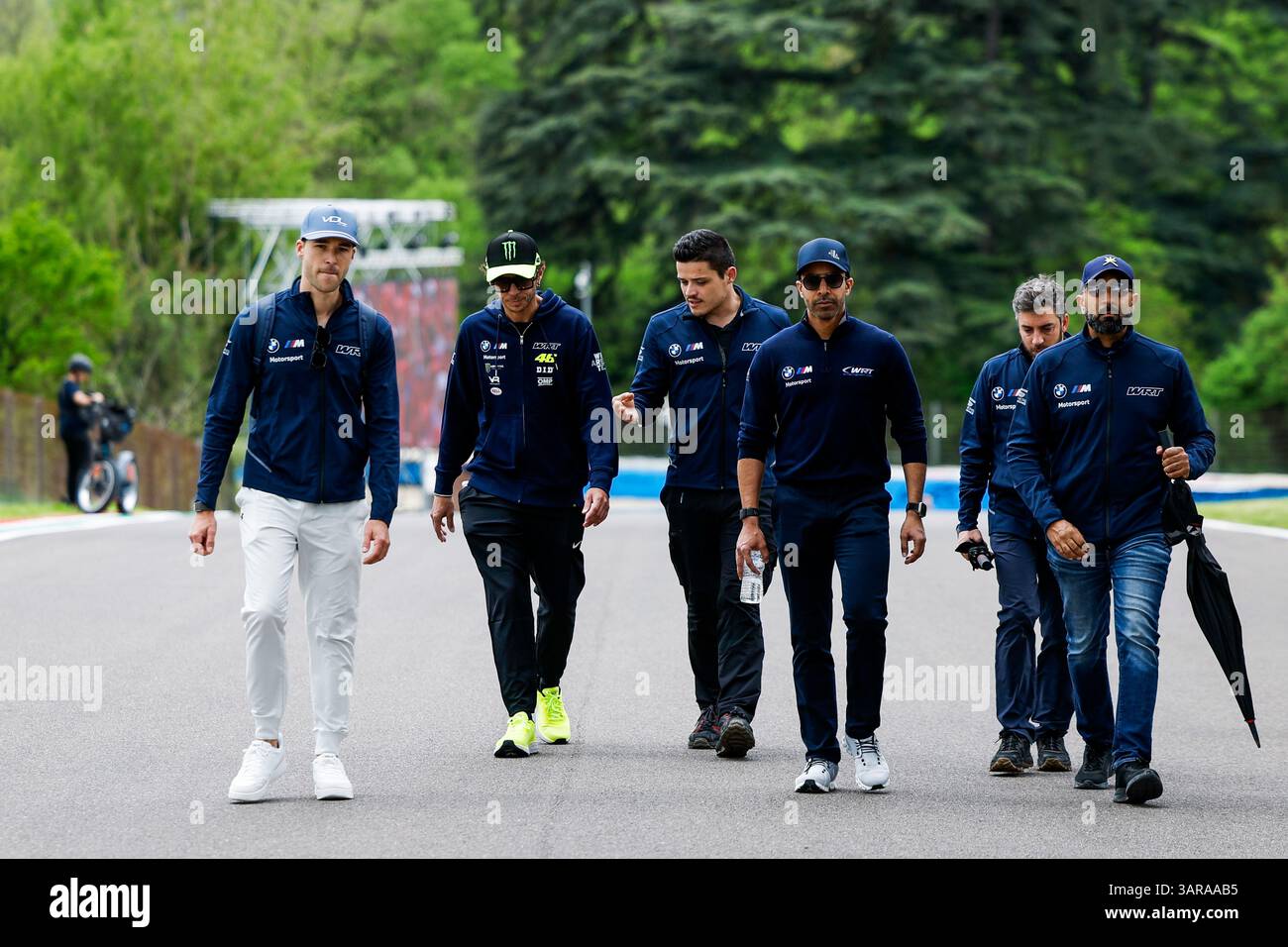 Imola, Italie. 17th Apr, 2025. 46 AL HARTHY Ahmad (omn), VAN DER LINDE ...