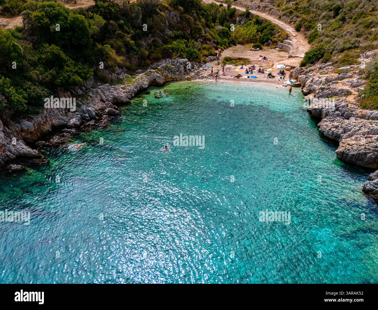 Climati beach, on the coast of Zakynthos, Greece Stock Photo - Alamy