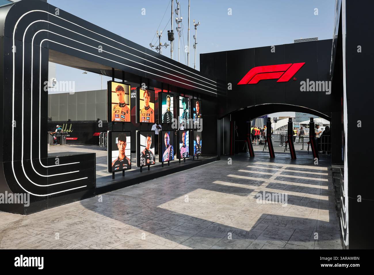 F1 paddock entrance, entry during the Formula 1 STC Saudi Arabian Grand ...