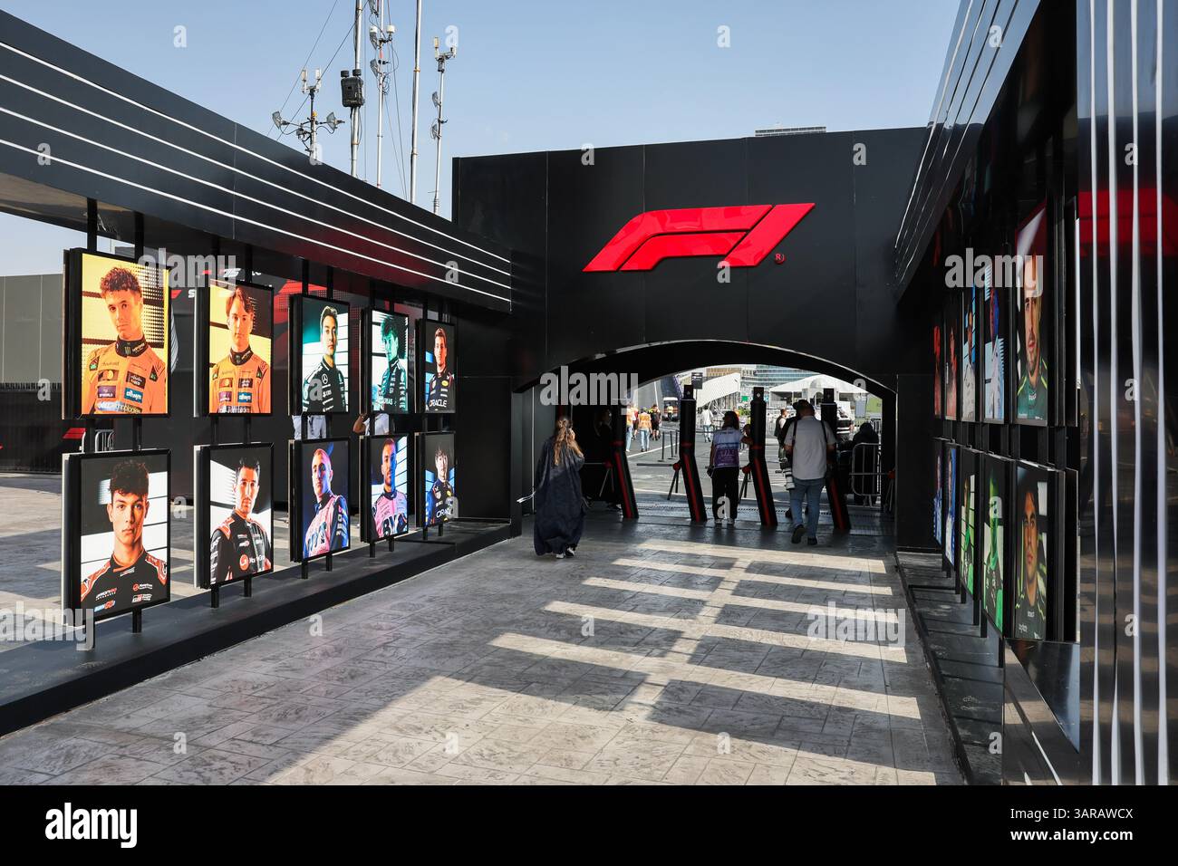 F1 paddock entrance, entry during the Formula 1 STC Saudi Arabian Grand ...