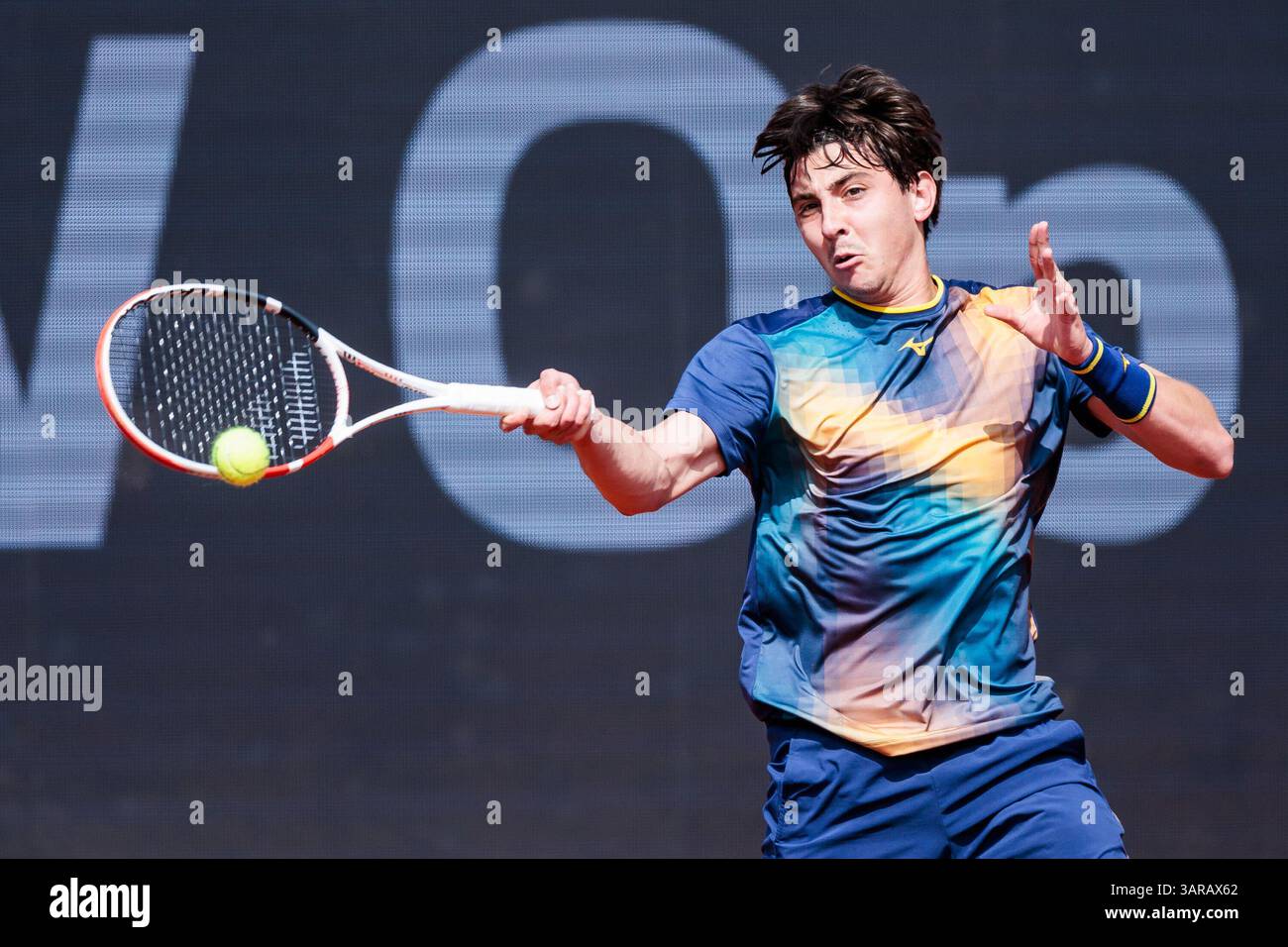 Alexander Shevchenko (Kazachstan) im Match gegen Francisco Cerundolo (Argentinien) BMW Open by ...