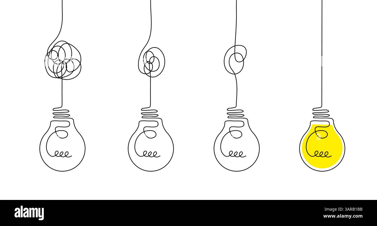 One line drawing of ceiling hanging lamps vector, symbolizing the ...