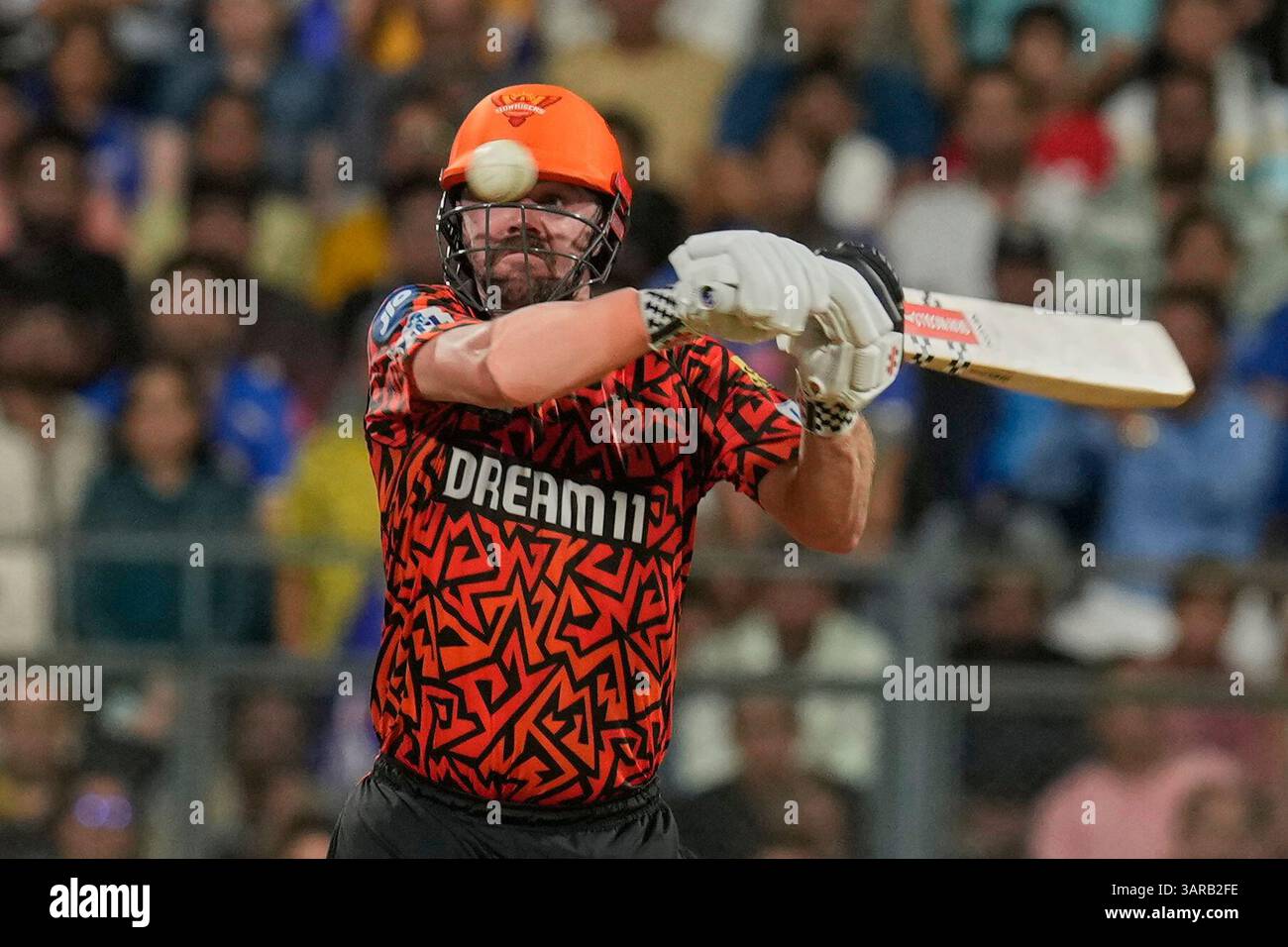 Sunrisers Hyderabad's Travis Head bats during the Indian Premier League cricket match between ...