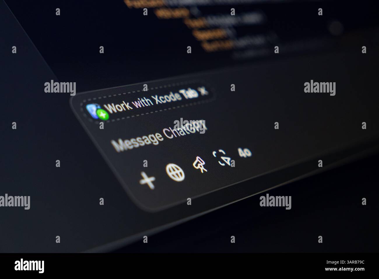 Poznan, Poland - April 14, 2025: Macro view of Xcode IDE showing ...