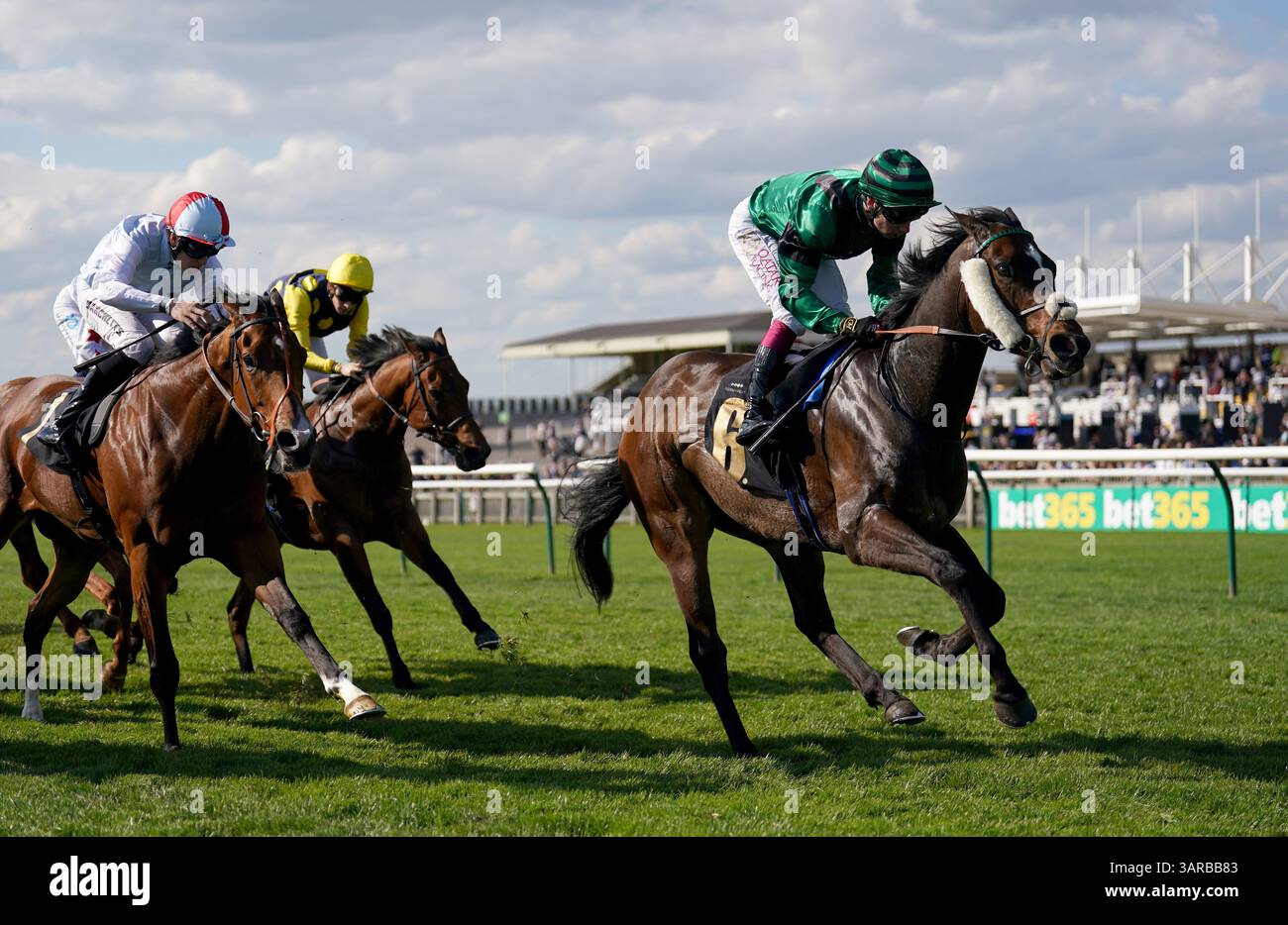 Regal Envoy ridden by Oisin Murphy after winning the Aston Martin ...