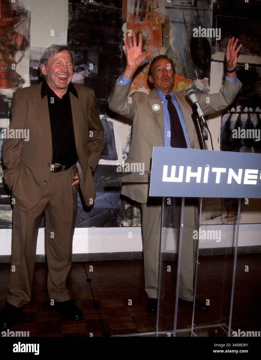 Jun 27, 2000; New York, New York, USA; Pop Artist ROBERT RASCHENBERG ...
