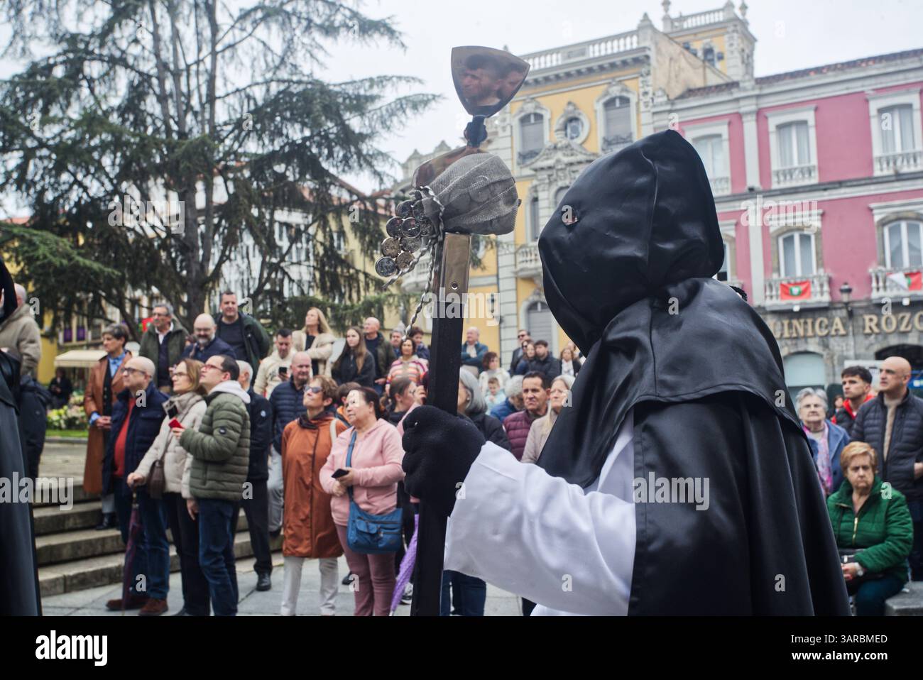April 17, 2025. Holy Week in Aviles, Asturias, Spain. Brotherhood of ...