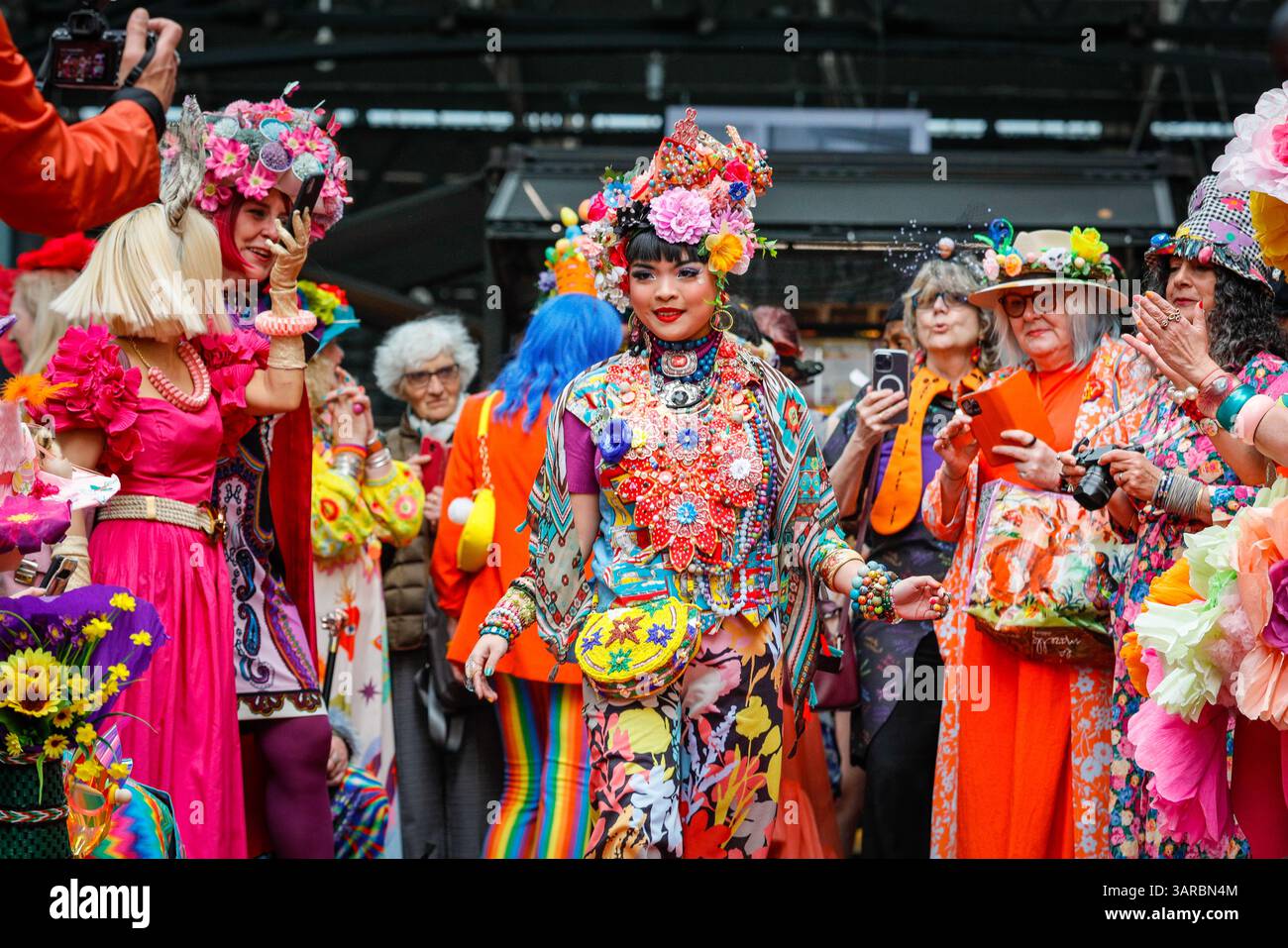 London, UK, 17th April 2025. Cyd Kassandra (Skiyodu) shows off her ...