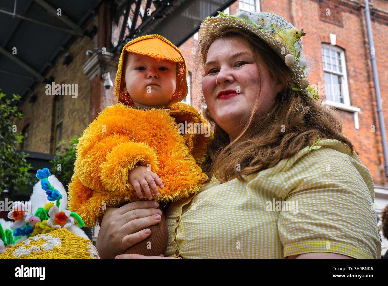 London, UK, 17th April 2025. Baby Casper as a very cute Easter Chick ...