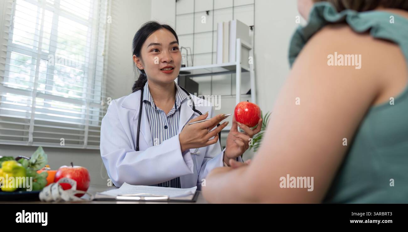 Client Consultation and Nutrition Education. A nutritionist discusses ...