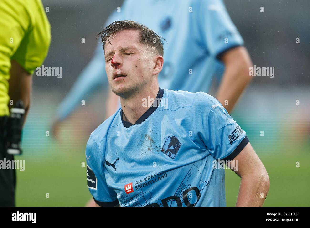Randers, Denmark. 17th Apr, 2025. Randers FC moeder AGF i ...