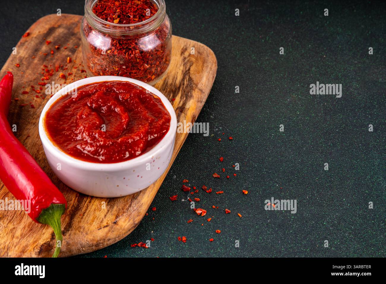 Traditional Korean fermented red chili pepper paste, Gochujang, spicy ...