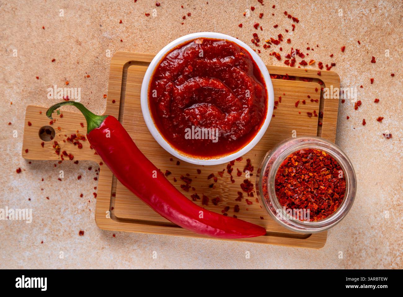 Traditional Korean fermented red chili pepper paste, Gochujang, spicy ...