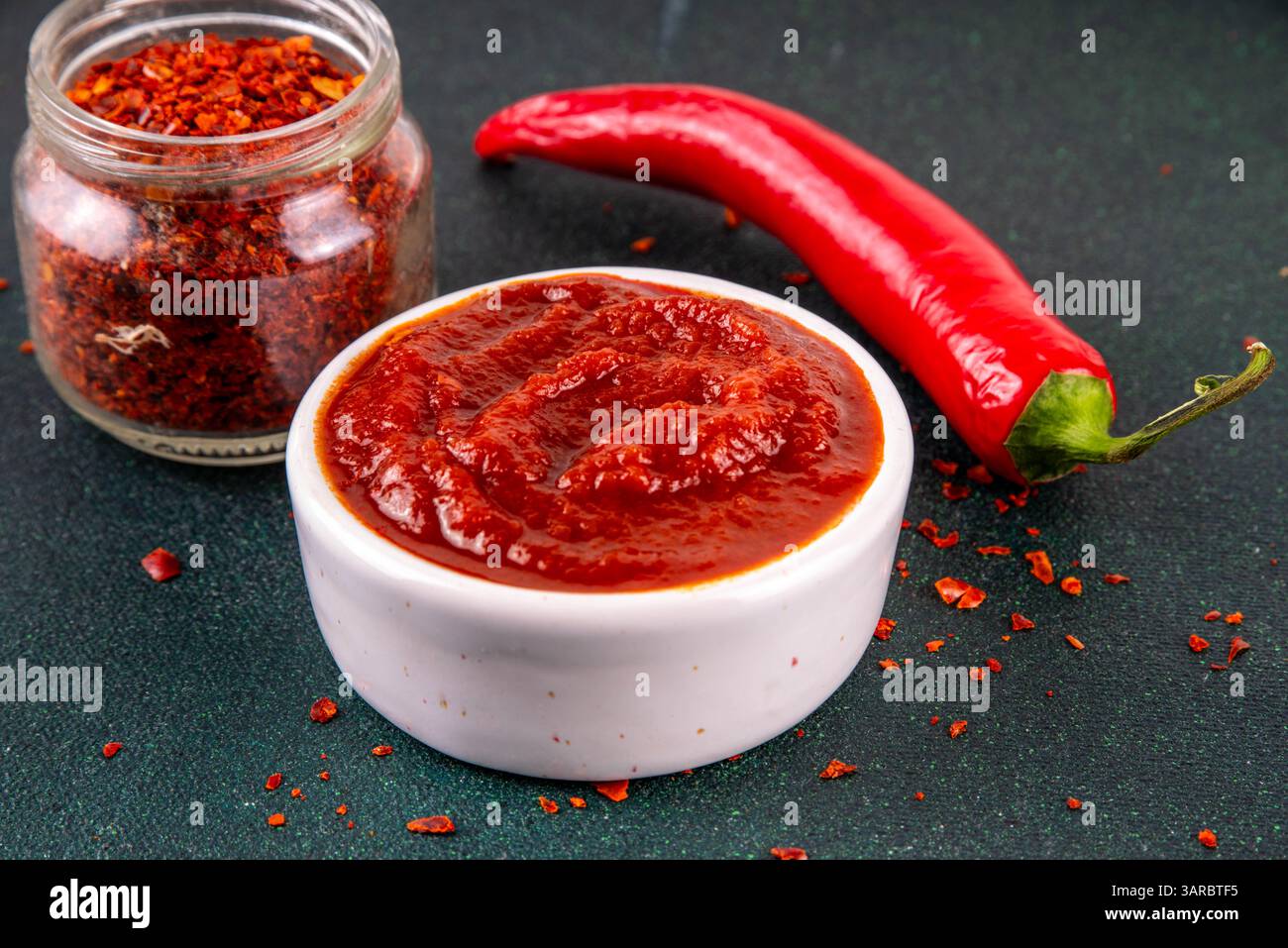 Traditional Korean fermented red chili pepper paste, Gochujang, spicy ...