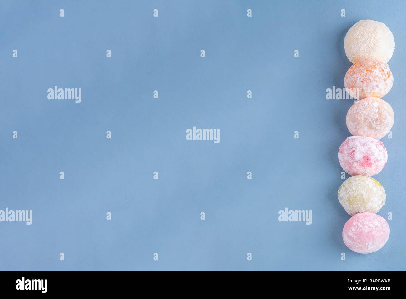 Various colorful fruit and berry mochi assortment. Traditional Japanese ...