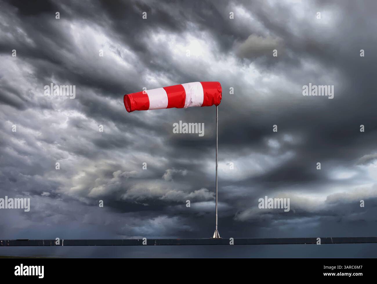 ACHTUNG FOTOMONTAGE Hier im Bild ein Windsack, Windhose, Windbeutel ...