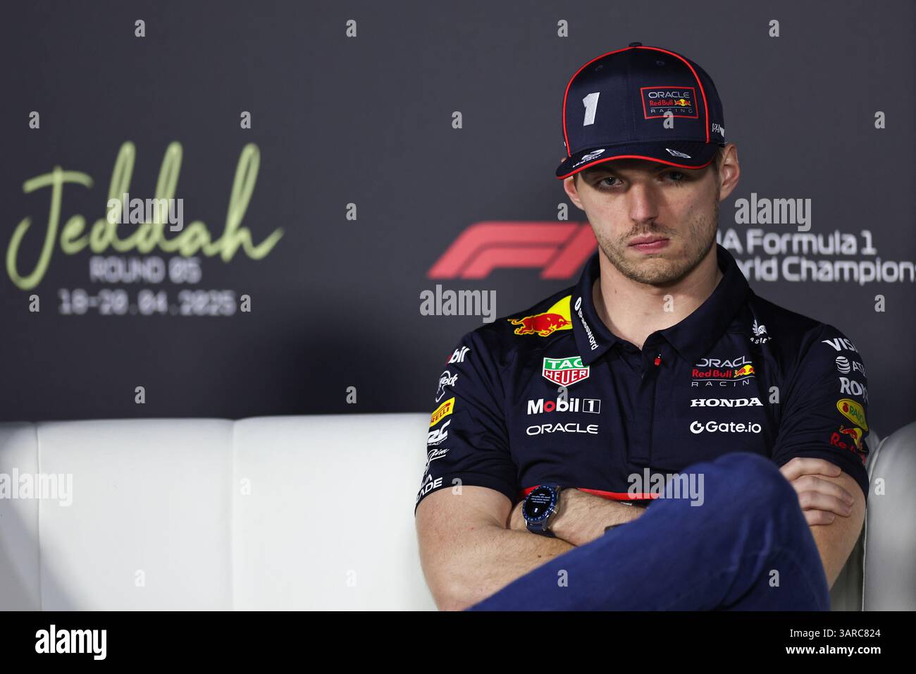 JEDDAH, SAUDI ARABIA - APRIL 17: Max Verstappen of the Netherlands and Oracle Red Bull Racing ...