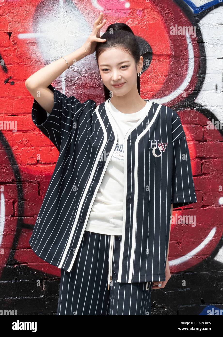 Seoul, South Korea. 17th Apr, 2025. Japanese singer Lia, member of K ...