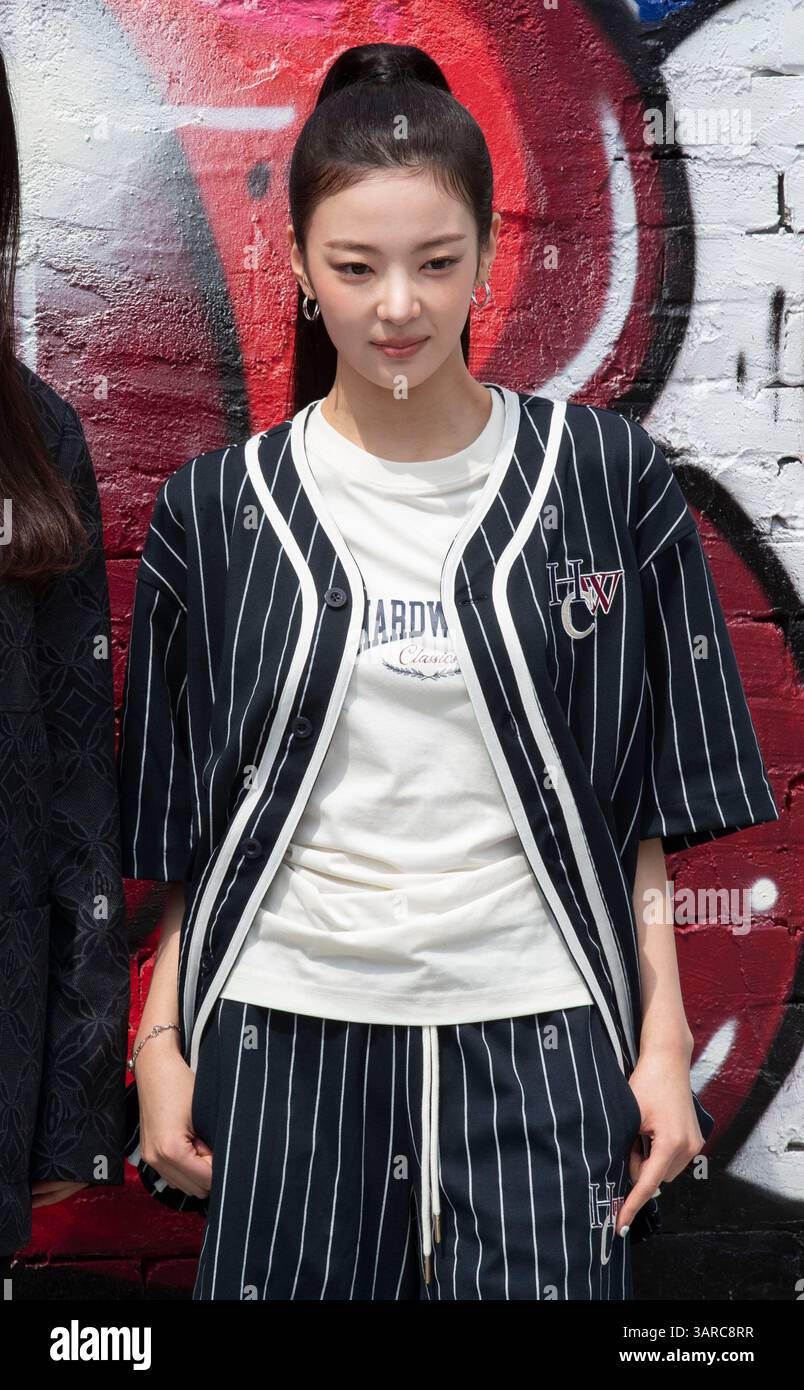 Seoul, South Korea. 17th Apr, 2025. Japanese singer Lia, member of K ...