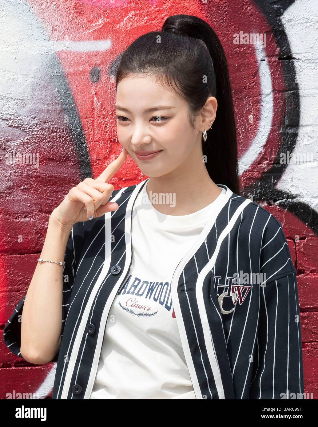 Seoul, South Korea. 17th Apr, 2025. Japanese singer Lia, member of K ...