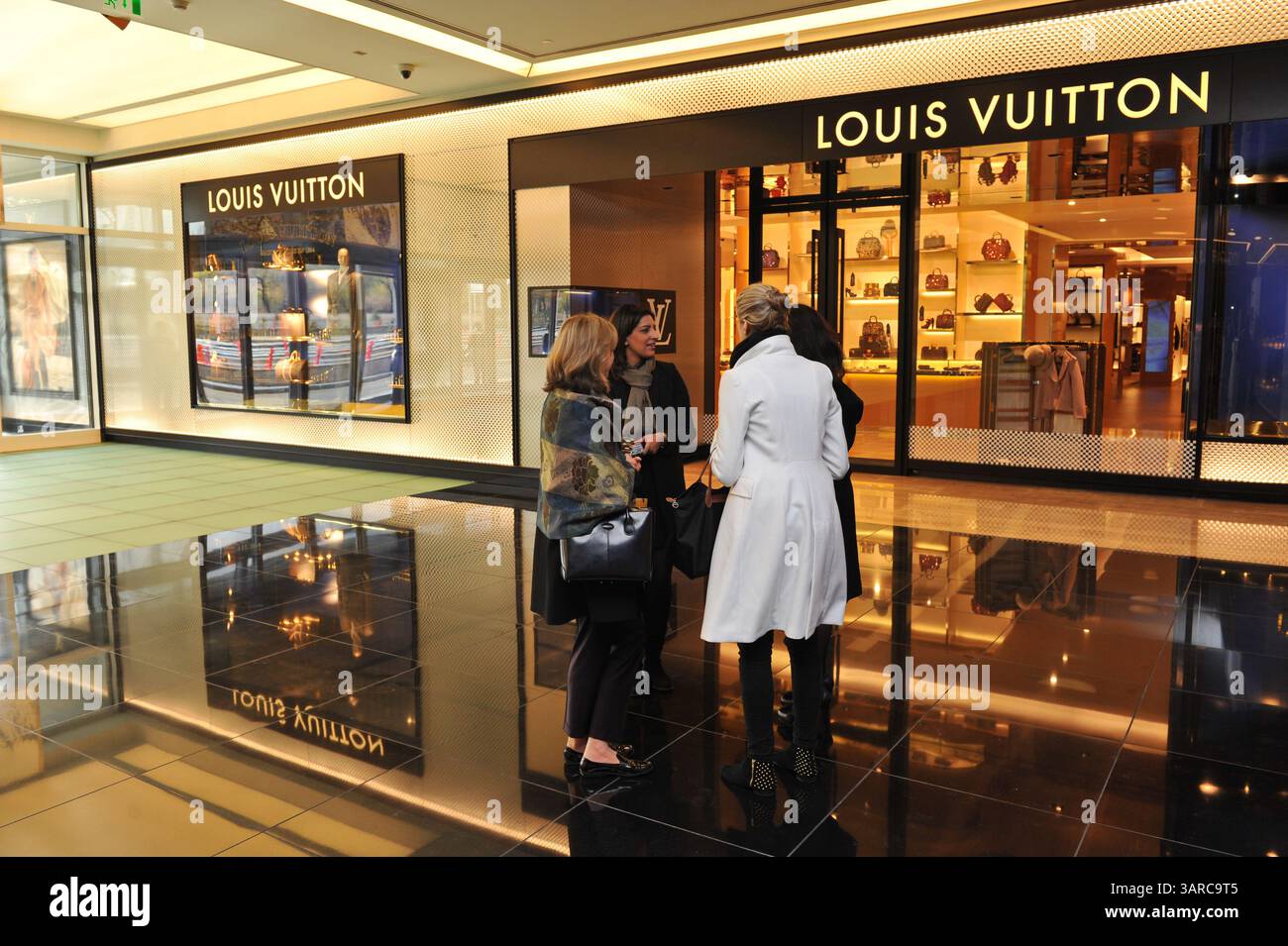 Esentai Mall is a large shopping center with global trade brands Stock ...