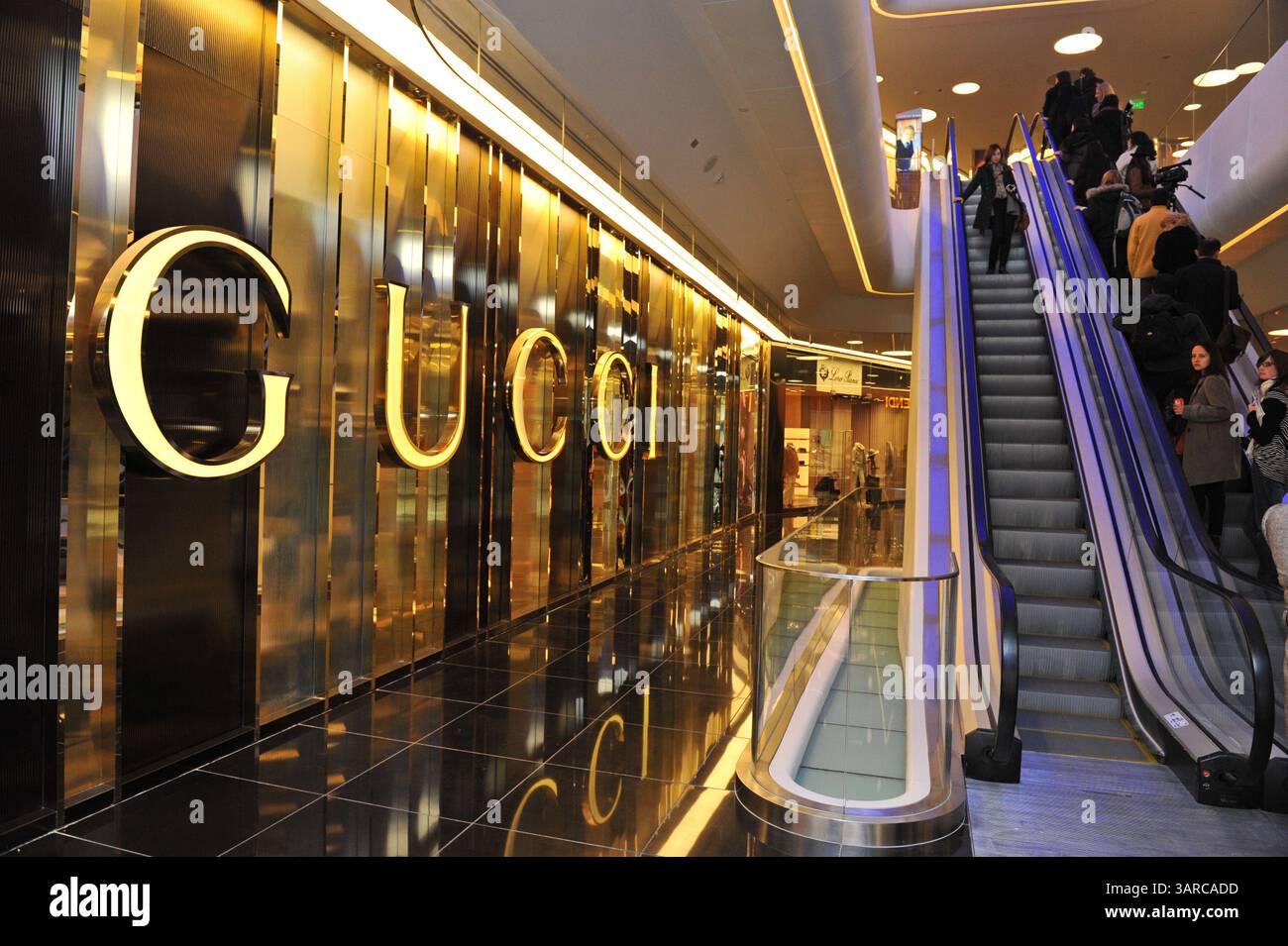 Esentai Mall is a large shopping center with global trade brands Stock ...