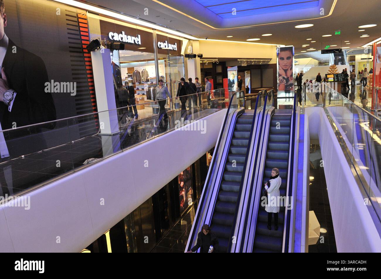 Escalator in the large Esentai Mall Stock Photo - Alamy