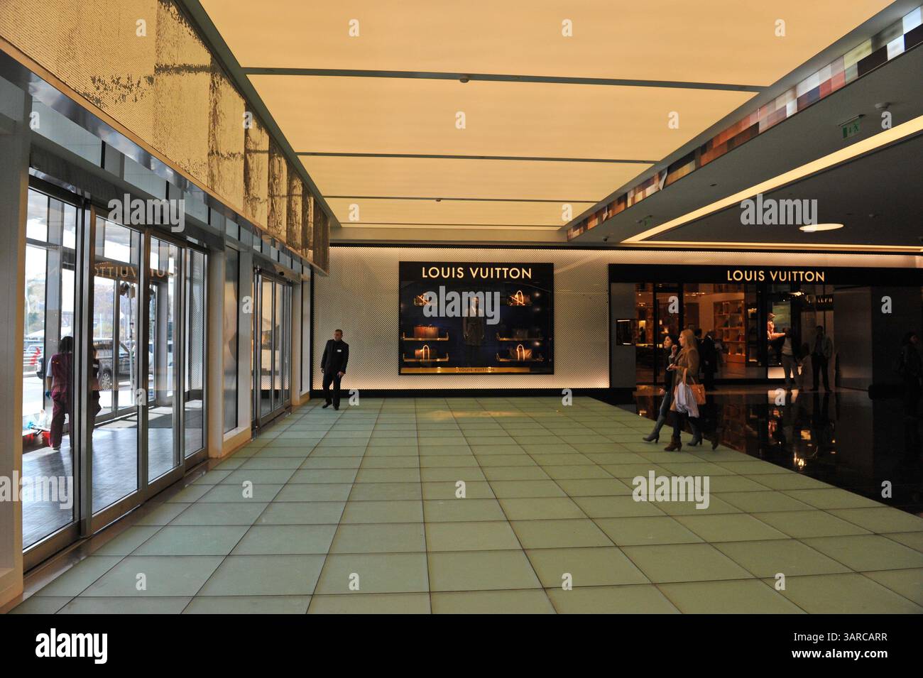 Esentai Mall is a large shopping center with global trade brands Stock ...