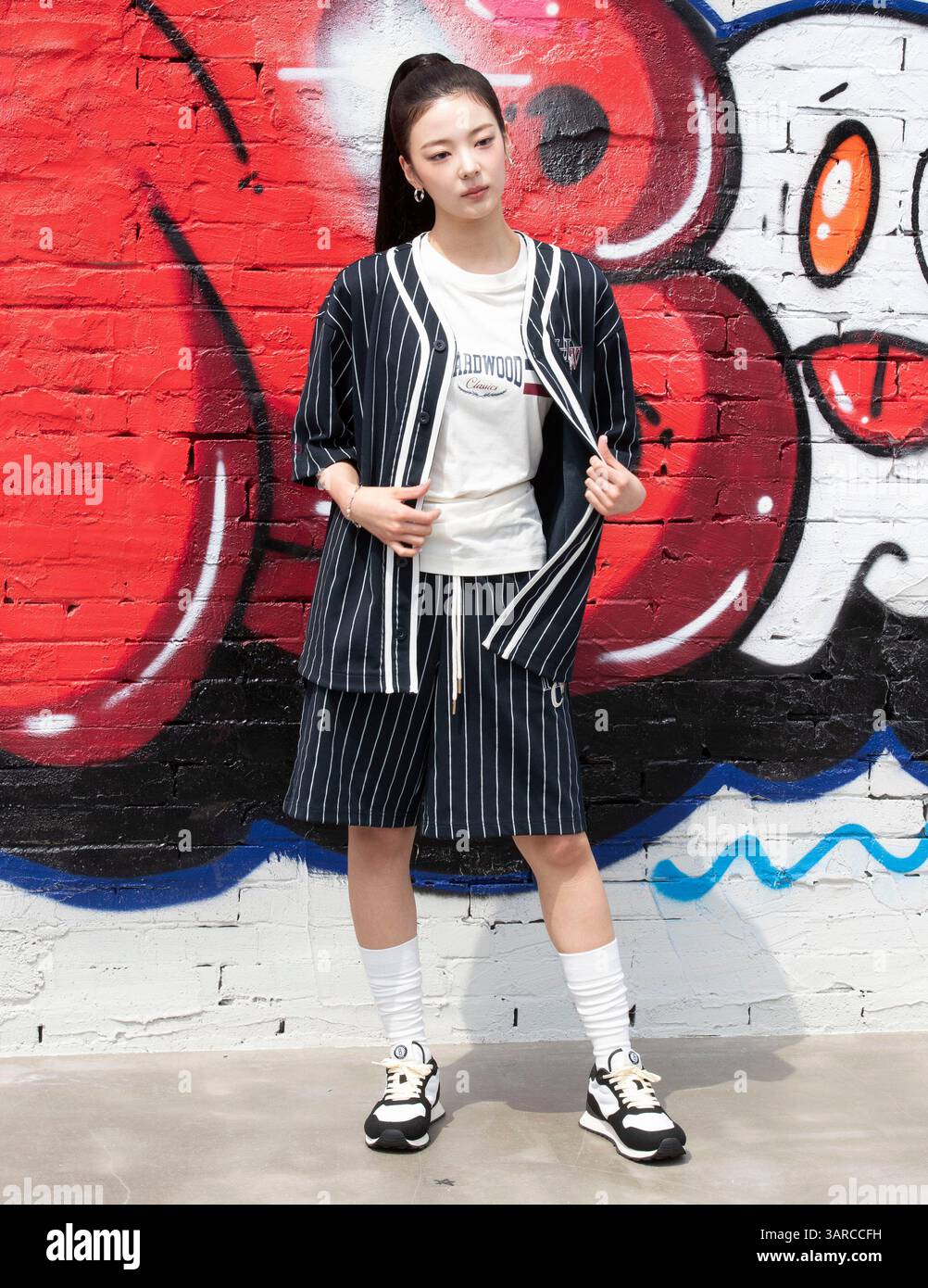 Seoul, South Korea. 17th Apr, 2025. Japanese singer Lia, member of K ...