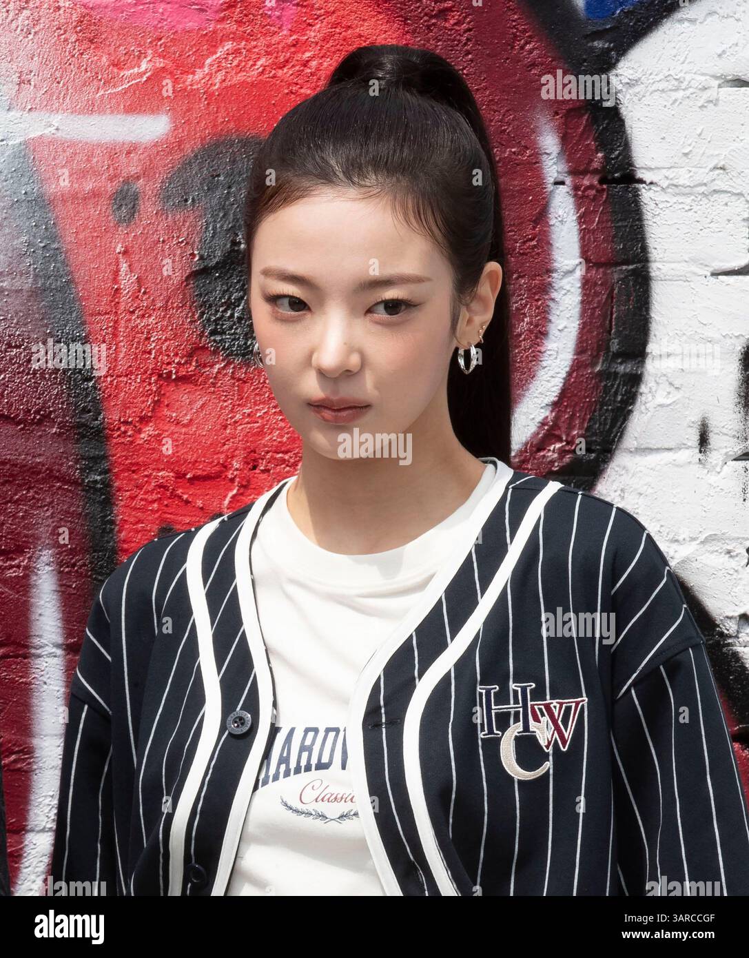 Seoul, South Korea. 17th Apr, 2025. Japanese singer Lia, member of K ...